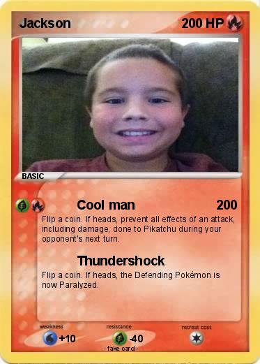 Pokémon Jackson 202 202 - Cool man - My Pokemon Card
