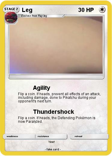 Pokémon Leg 18 18 - Agility - My Pokemon Card