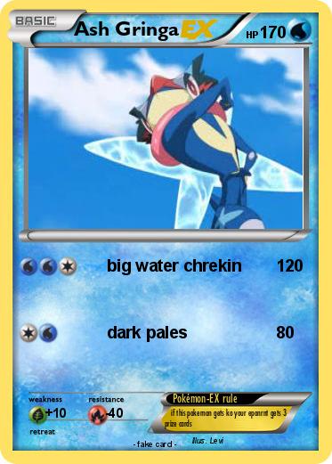 Pokémon Ash Gringa - big water chrekin - My Pokemon Card