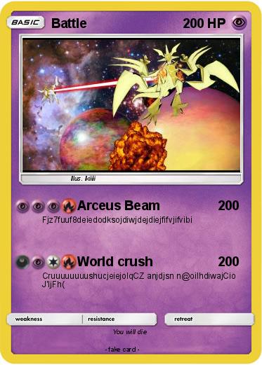 Pokémon Battle 613 613 - Arceus Beam - My Pokemon Card