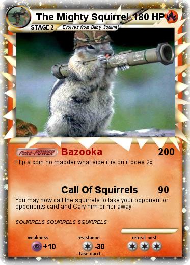 Pokémon The Mighty Squirrel - Bazooka - My Pokemon Card