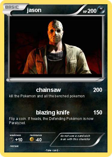 Pokémon jason 1358 1358 - chainsaw - My Pokemon Card