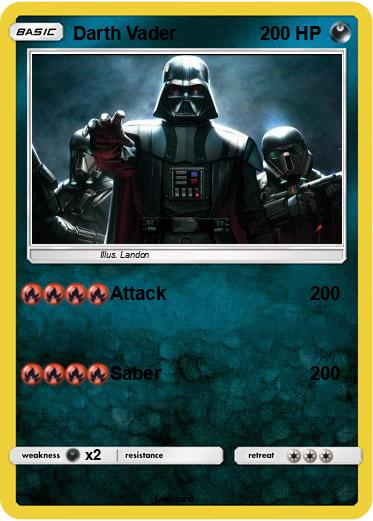 Pokémon Darth Vader 2040 2040 - Attack - My Pokemon Card