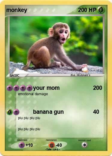 Pokémon monkey 2530 2530 - your mom - My Pokemon Card