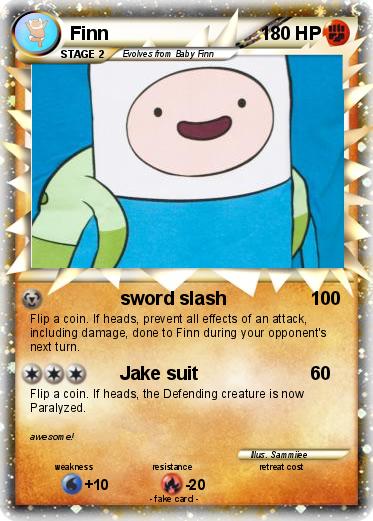 Pokémon Finn 1108 1108 - sword slash - My Pokemon Card
