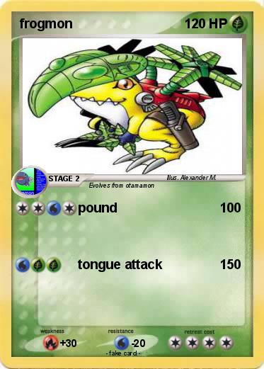 Pokémon frogmon - pound - My Pokemon Card