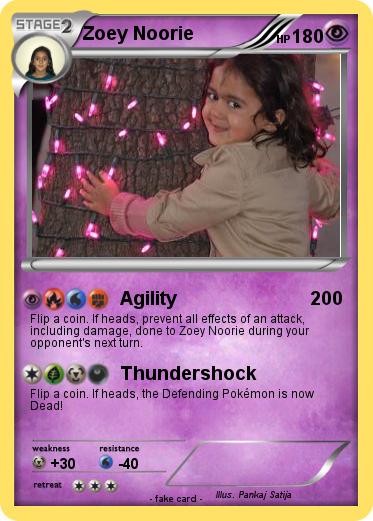 Pokémon Zoey Noorie - Agility - My Pokemon Card