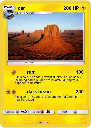 Pokémon car 490 490 - ram - My Pokemon Card
