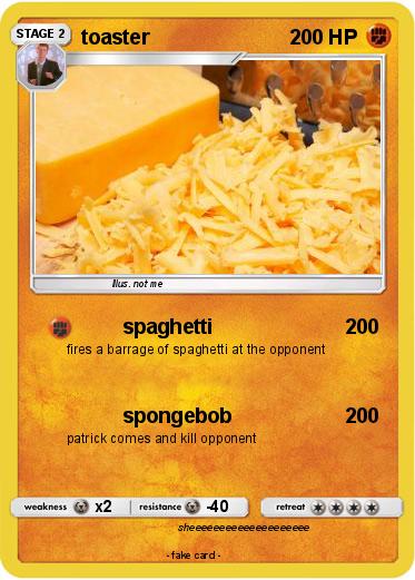 Pokémon toaster 101 101 - spaghetti - My Pokemon Card