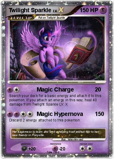 Pokémon Twilight Sparkle 387 387 - Magic Charge - My Pokemon Card