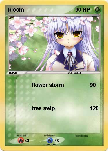 Pokémon bloom 255 255 - flower storm - My Pokemon Card
