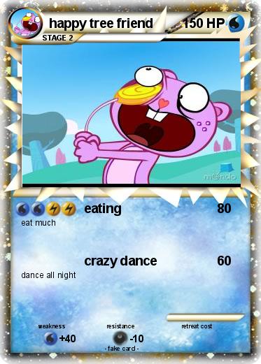 Pokémon happy tree friend - eating - My Pokemon Card