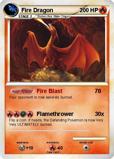 Pokémon Fire Dragon 161 161 - Fire Blast - My Pokemon Card