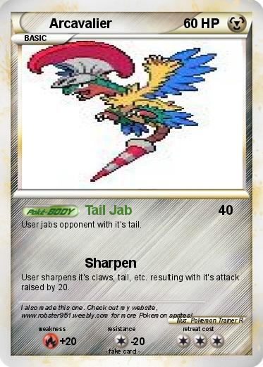 Pokémon Arcavalier - Tail Jab - My Pokemon Card