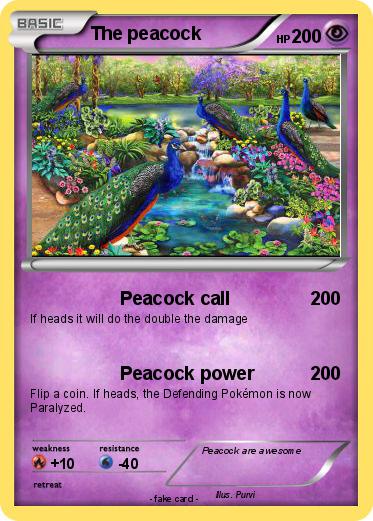 Pokémon The peacock - Peacock call - My Pokemon Card