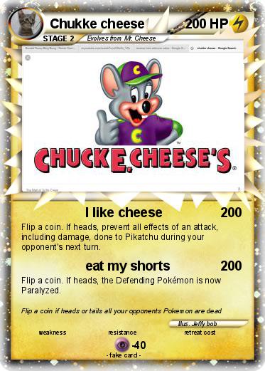 Pokémon Chukke cheese - I like cheese - My Pokemon Card