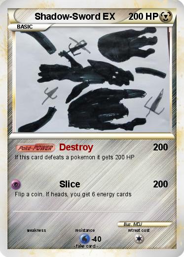 Pokémon Shadow Sword EX 1 1 - Destroy - My Pokemon Card