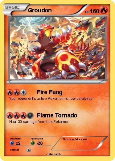 Pokémon Groudon 4747 4747 - Fire Fang - My Pokemon Card