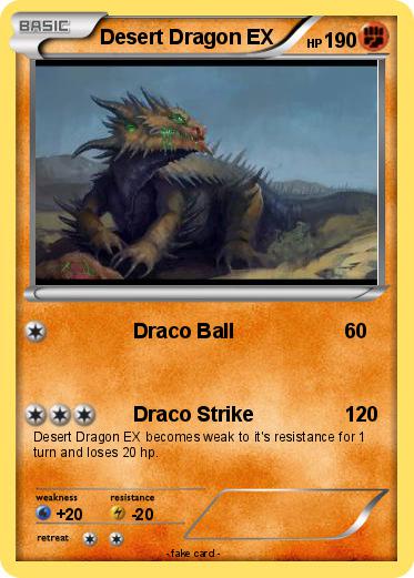 Pokémon Desert Dragon EX - Draco Ball - My Pokemon Card