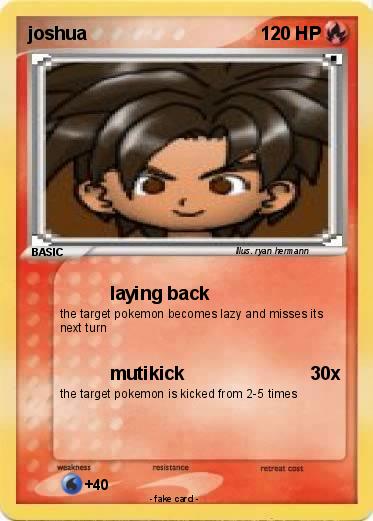 Pokémon joshua 56 56 - laying back - My Pokemon Card