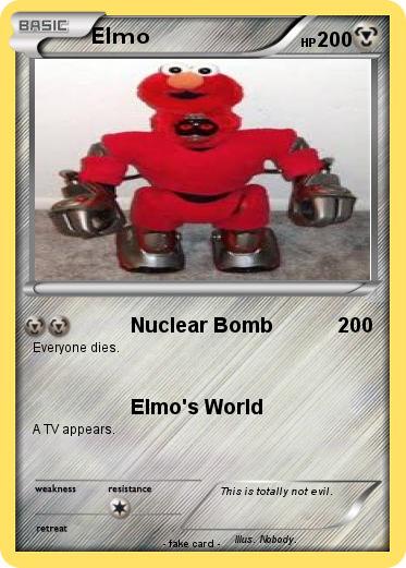 Pokémon Elmo 1090 1090 - Nuclear Bomb - My Pokemon Card