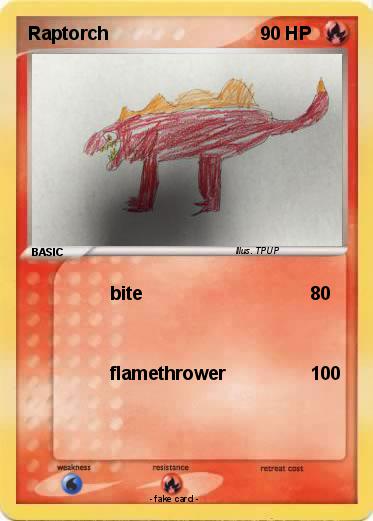Pokémon Raptorch 1 1 - bite - My Pokemon Card