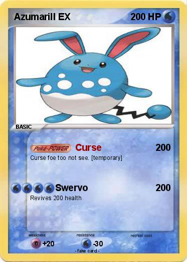 Pokémon Azumarill EX 1 1 - Curse - My Pokemon Card