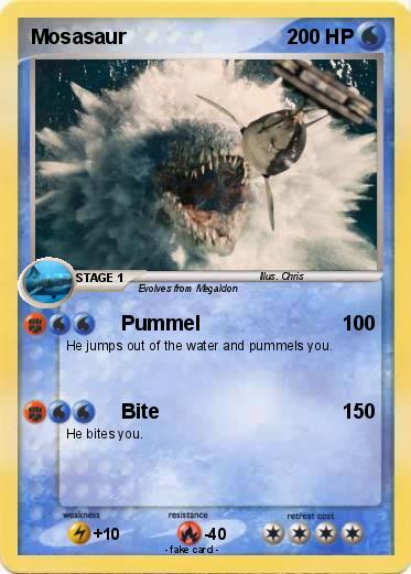 Pokémon Mosasaur 20 20 - Pummel - My Pokemon Card