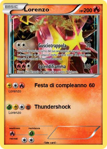 Pokémon Lorenzo 252 252 - Festa di compleanno - My Pokemon Card