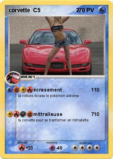 Pokémon corvette C5 2 2 - écrasement 1 - Ma carte Pokémon