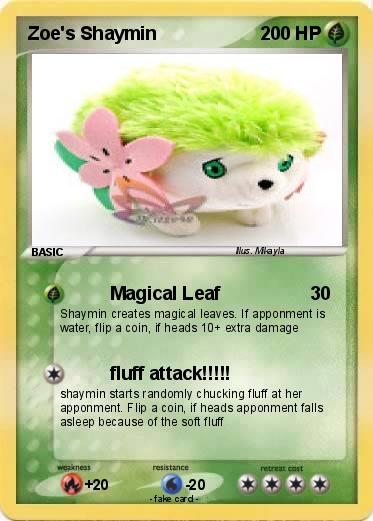 Pokémon Zoe s Shaymin - Magical Leaf - My Pokemon Card
