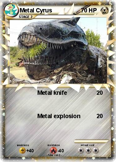 Pokémon Metal Cyrus - Metal knife - My Pokemon Card