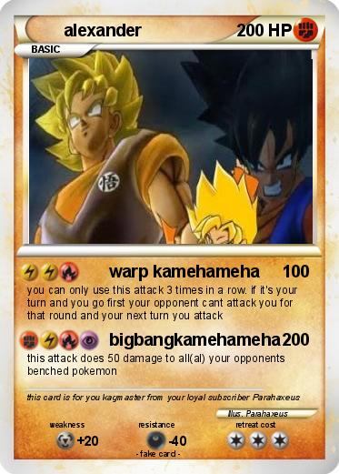 Pokémon alexander 121 121 - warp kamehameha - My Pokemon Card
