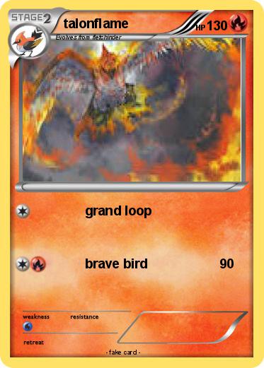 Pokémon talonflame 130 130 - grand loop - My Pokemon Card