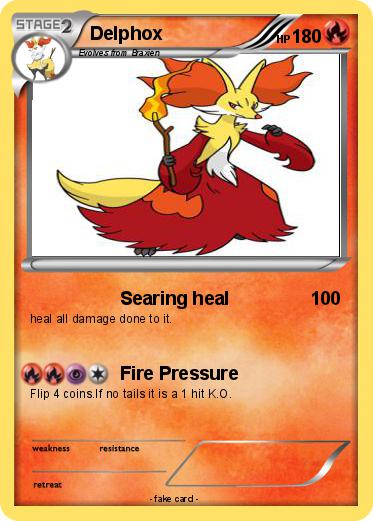 Pokémon Delphox 76 76 - Searing heal - My Pokemon Card