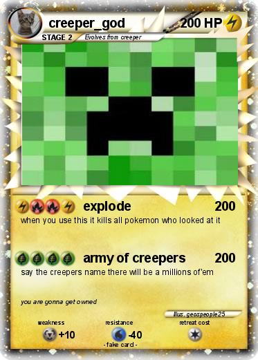 Pokémon creeper god 1 1 - explode - My Pokemon Card