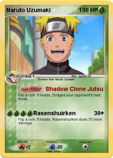 Pokémon Naruto Uzumaki 673 673 - Shadow Clone Jutsu - My Pokemon Card