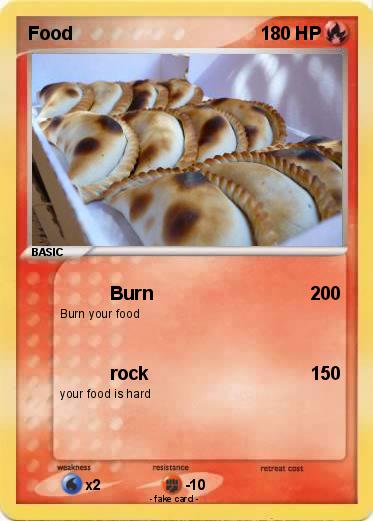 Pokémon Food 182 182 - Burn - My Pokemon Card