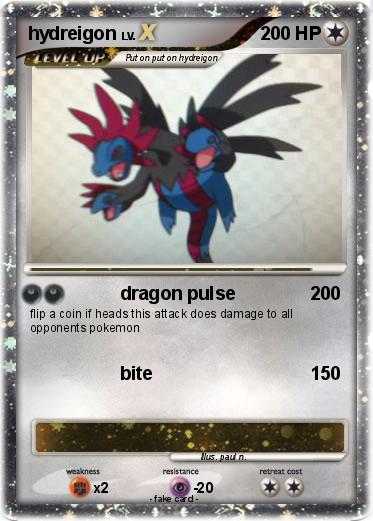 Pokémon hydreigon 381 381 - dragon pulse - My Pokemon Card