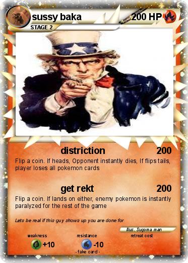 Pokémon sussy baka 102 102 - distriction - My Pokemon Card