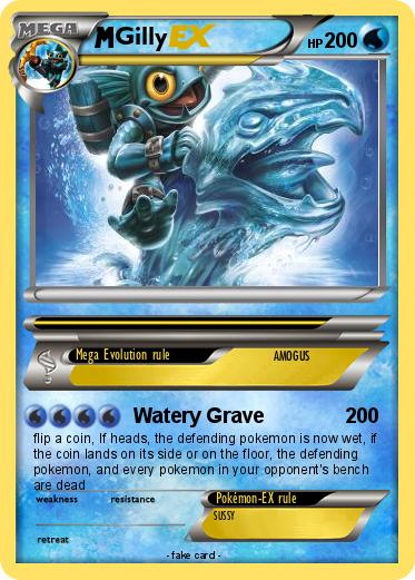 Pokémon Gilly 19 19 - Watery Grave - My Pokemon Card