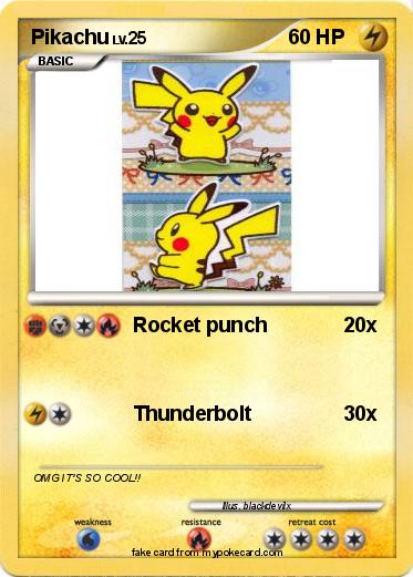 Pokémon Pikachu 2197 2197 - Rocket punch - My Pokemon Card