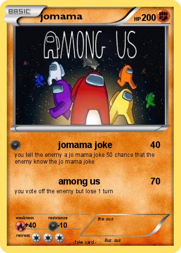 Pokémon jomama 8 8 - jomama joke - My Pokemon Card