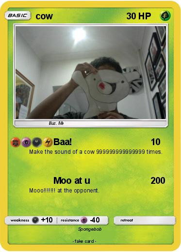 Pokémon cow 668 668 - Baa! - My Pokemon Card