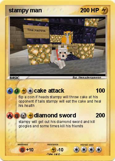 Pokémon stampy man - cake attack - My Pokemon Card