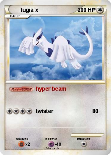 Pokémon lugia x 57 57 - hyper beam - My Pokemon Card