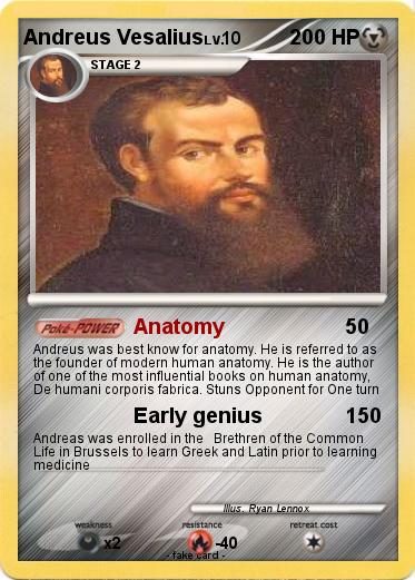 Pokémon Andreus Vesalius - Anatomy - My Pokemon Card