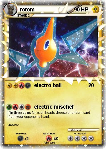 Pokémon rotom 336 336 - electro ball - My Pokemon Card