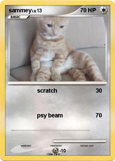 Pokémon sammey 1 1 - scratch - My Pokemon Card