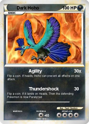 Pokémon Dark Hoho - Agility - My Pokemon Card